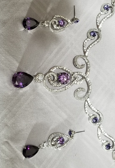 Jewelry | 3pc Purple Jewelry Set | Poshmark